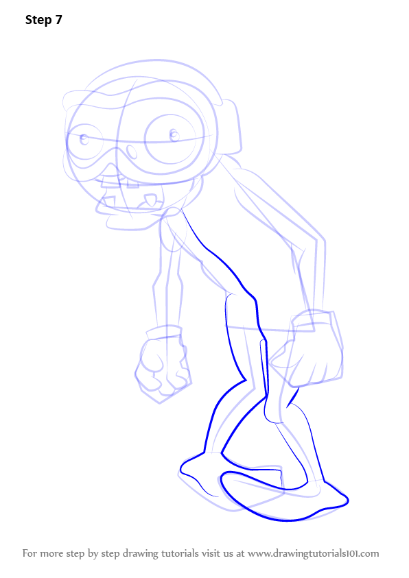 How to Draw Zombie Bobsled Team from Plants vs. Zombies (Plants vs ...