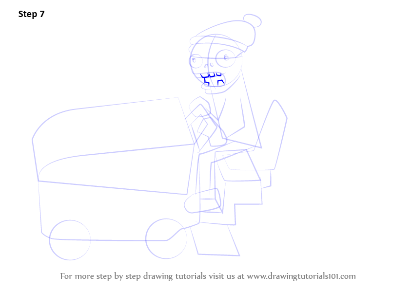 How to Draw Zomboni from Plants vs. Zombies (Plants vs. Zombies) Step ...