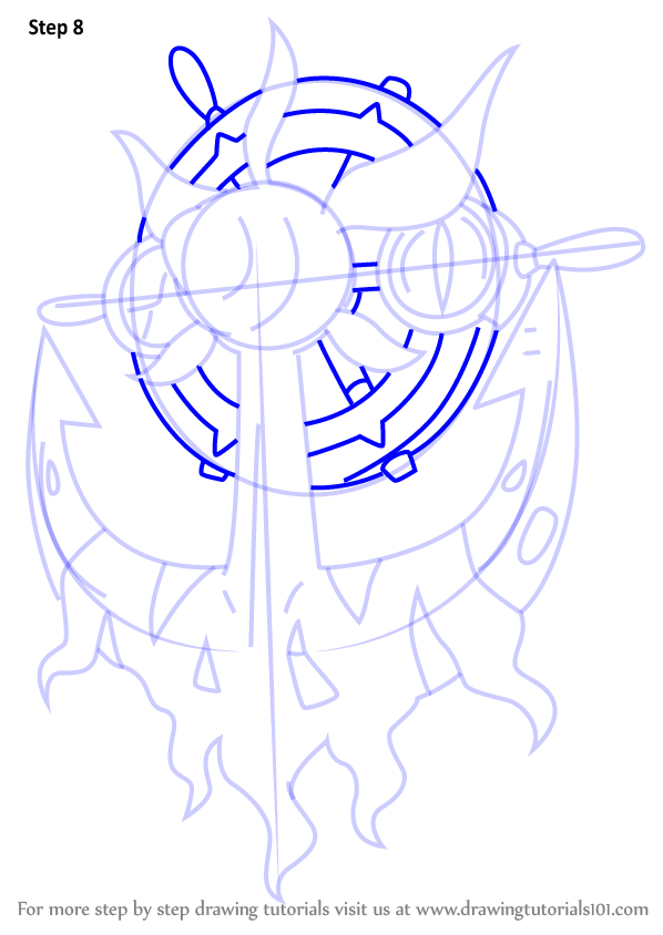 How to Draw Dhelmise from Pokemon Sun and Moon (Pokémon Sun and Moon ...