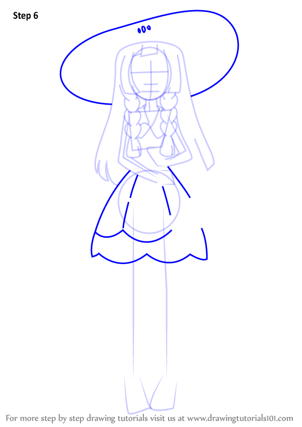 How to Draw Lillie from Pokemon Sun and Moon (Pokémon Sun and Moon ...