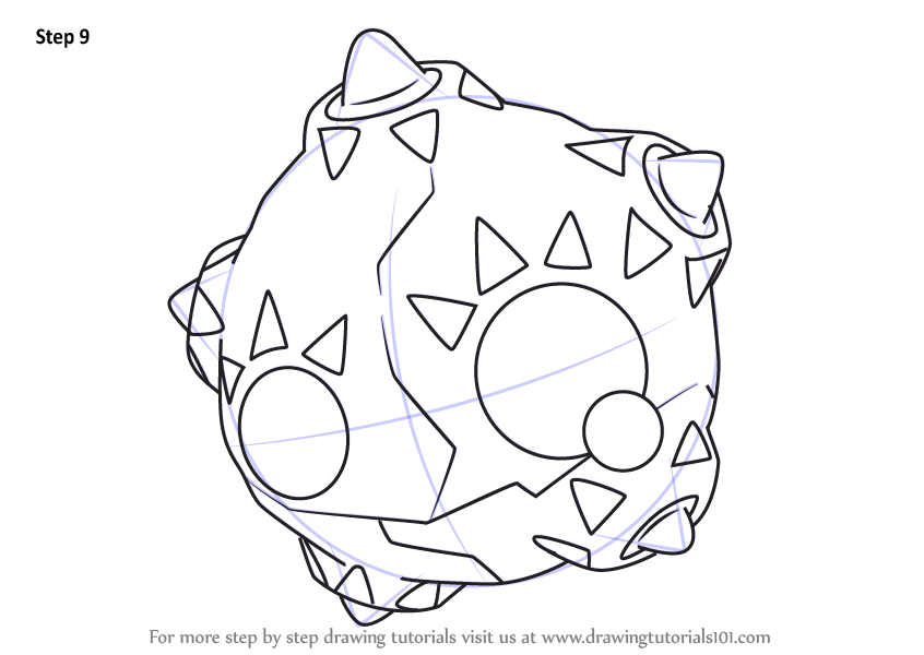 How to Draw Minior from Pokemon Sun and Moon (Pokémon Sun and Moon ...