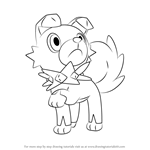 How to Draw Rockruff from Pokemon Sun and Moon (Pokémon Sun and Moon ...