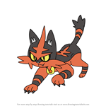 How to Draw Torracat from Pokemon Sun and Moon (Pokémon Sun and Moon ...