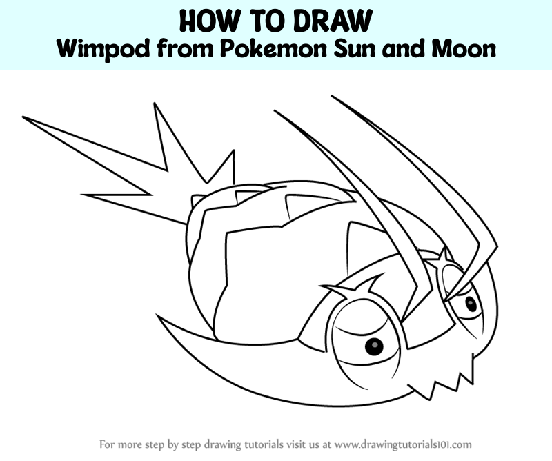 How to Draw Wimpod from Pokemon Sun and Moon (Pokémon Sun and Moon ...
