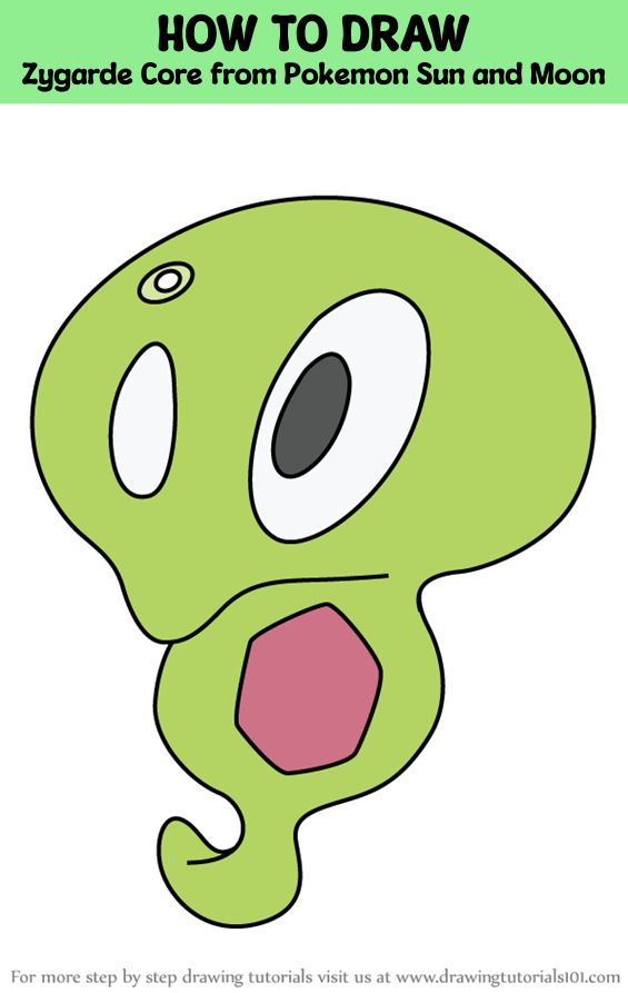 How to Draw Zygarde Core from Pokemon Sun and Moon (Pokémon Sun and ...