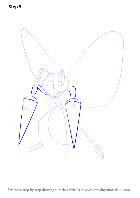 How to Draw Beedrill from Pokemon GO (Pokemon GO) Step by Step | DrawingTutorials101.com