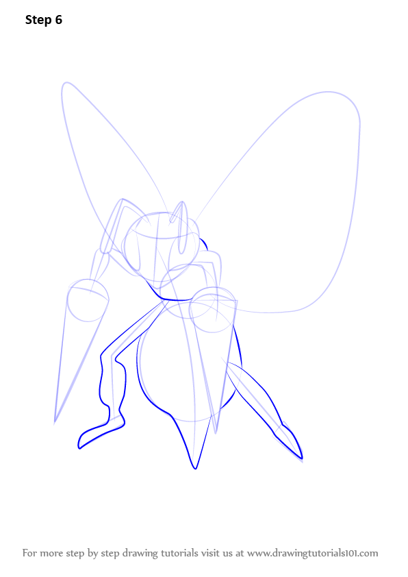 How to Draw Beedrill from Pokemon GO (Pokemon GO) Step by Step | DrawingTutorials101.com