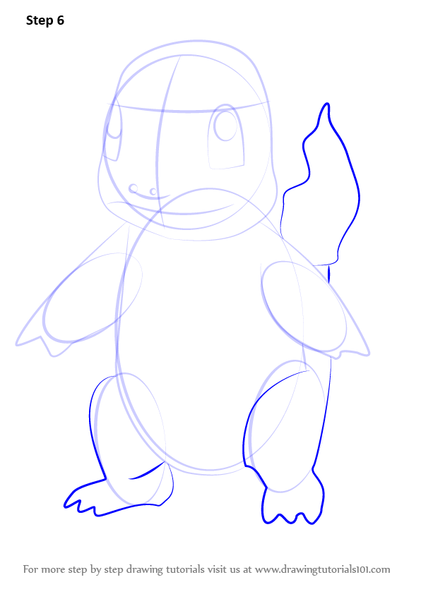 How to Draw Charmander from Pokemon GO (Pokemon GO) Step by Step ...