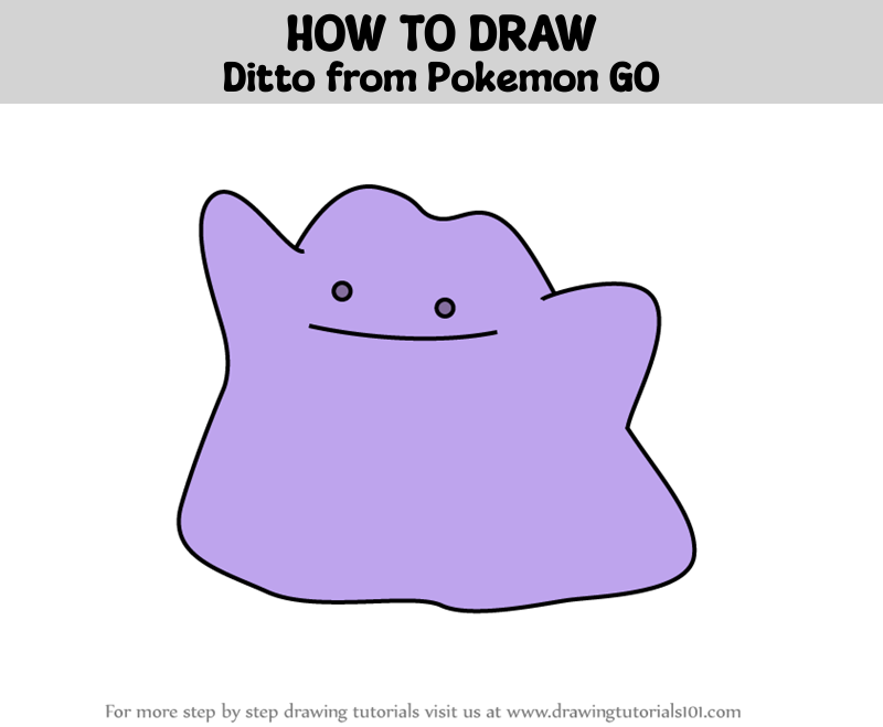 How to Draw Ditto from Pokemon GO (Pokemon GO) Step by Step ...