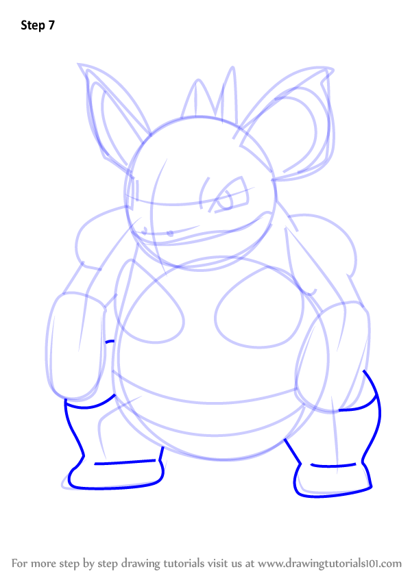 How to Draw Nidoqueen from Pokemon GO (Pokemon GO) Step by Step ...