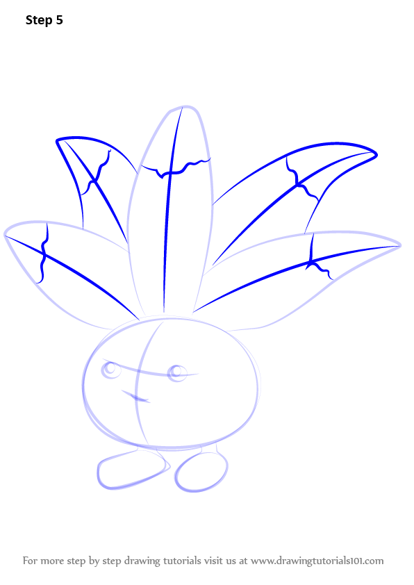 How to Draw Oddish from Pokemon GO (Pokemon GO) Step by Step ...