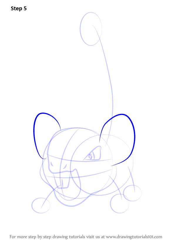 How to Draw Rattata from Pokemon GO (Pokemon GO) Step by Step | DrawingTutorials101.com