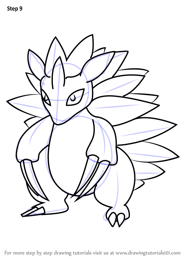 How to Draw Sandslash from Pokemon GO (Pokemon GO) Step by Step ...