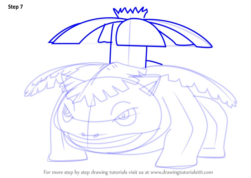 How to Draw Venusaur from Pokemon GO (Pokemon GO) Step by Step ...