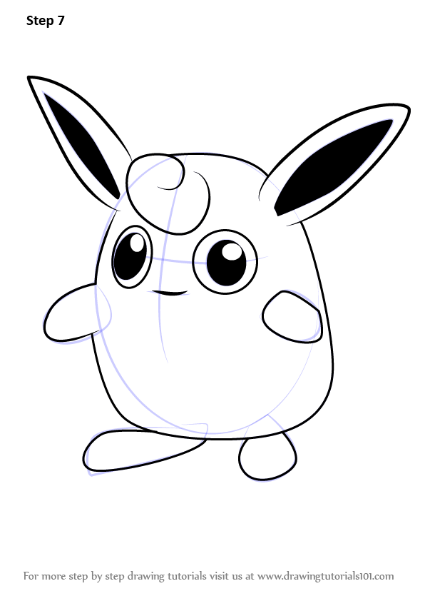 How to Draw Wigglytuff from Pokemon GO (Pokemon GO) Step by Step ...