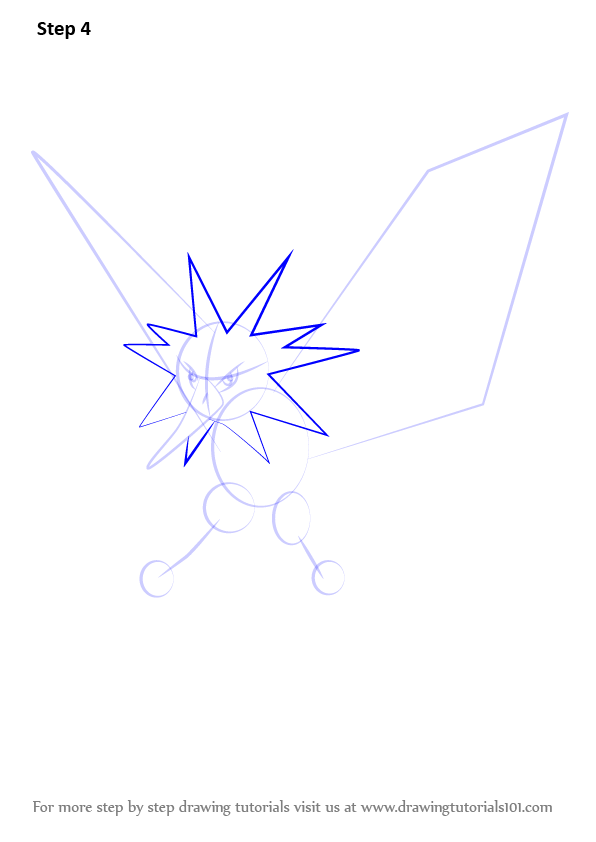 How to Draw Zapdos from Pokemon GO (Pokemon GO) Step by Step ...