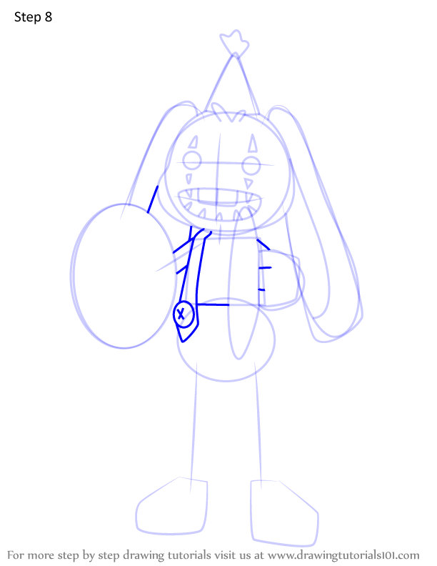 How to Draw Bunzo Bunny from Poppy Playtime (Poppy Playtime) Step by ...