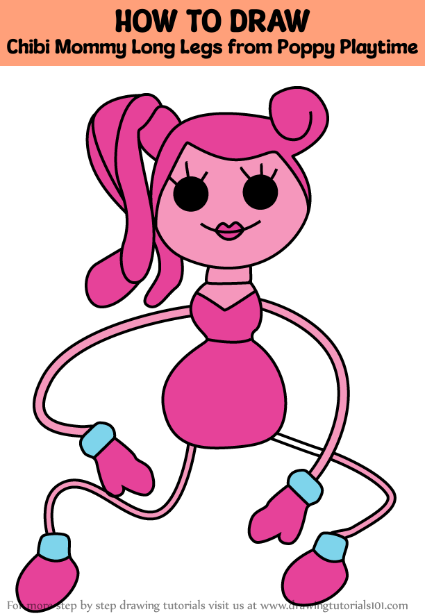 How to Draw Chibi Mommy Long Legs from Poppy Playtime (Poppy Playtime) Step by Step ...