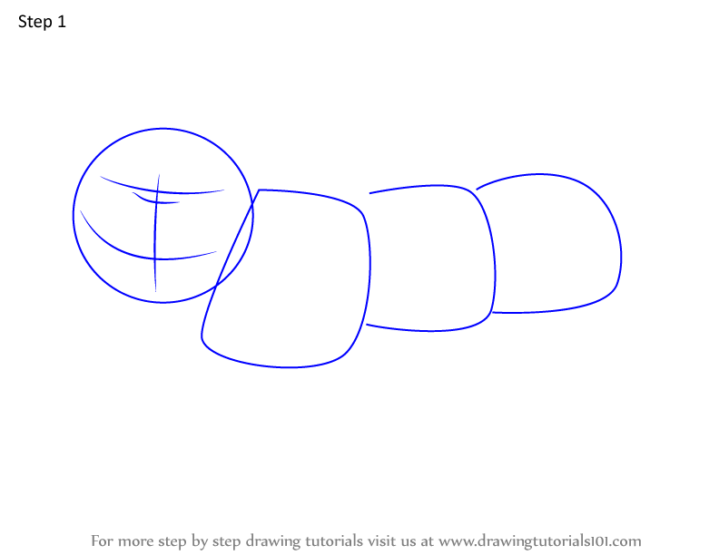 How to Draw PJ Pug-a-Pillar from Poppy Playtime (Poppy Playtime) Step ...