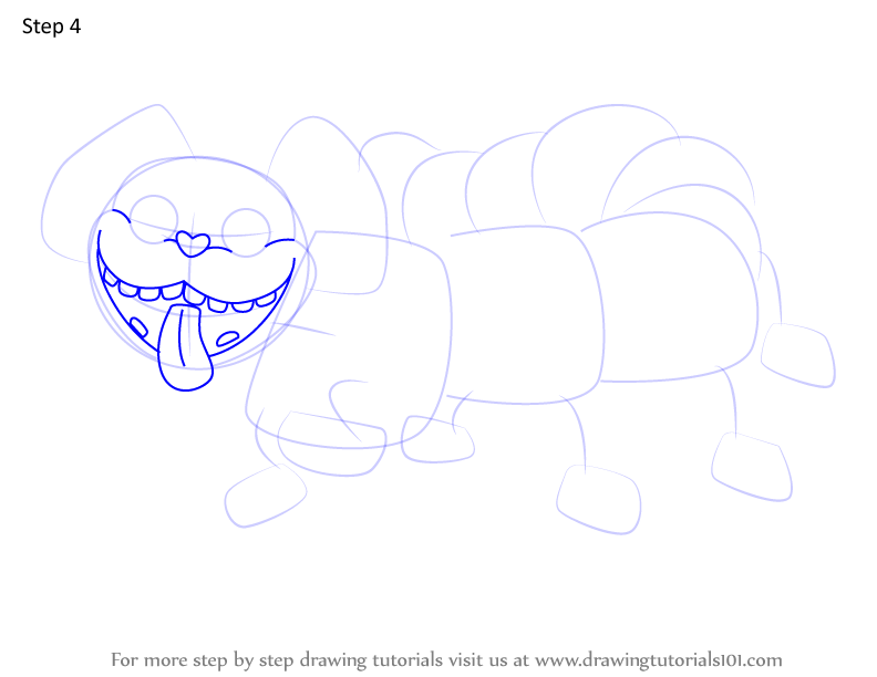 How to Draw PJ Pug-a-Pillar from Poppy Playtime (Poppy Playtime) Step ...