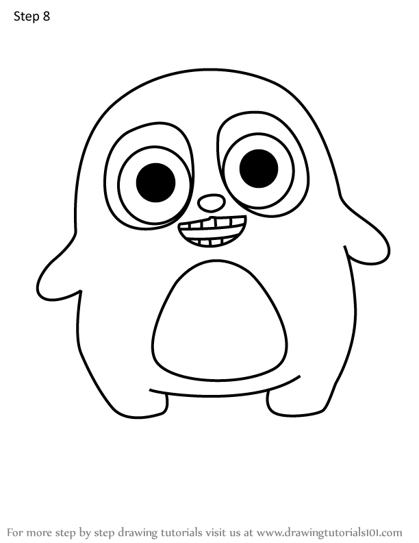 How to Draw Bobbie from Pou (Pou) Step by Step | DrawingTutorials101.com