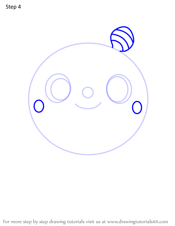 How to Draw Doumi from Pou (Pou) Step by Step | DrawingTutorials101.com