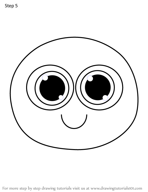 How to Draw Fairy Puff from Pou (Pou) Step by Step ...