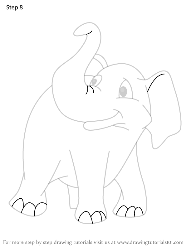 How to Draw Baby Jambo from Putt-Putt (Putt-Putt) Step by Step ...
