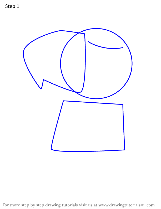 How to Draw Blue Parrot from Putt-Putt (Putt-Putt) Step by Step ...