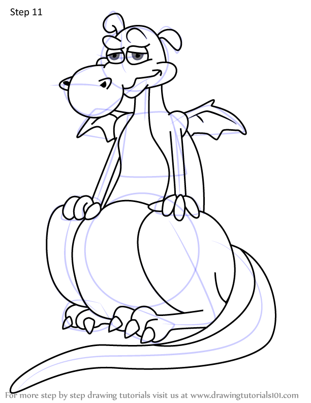 How to Draw Dragon from Putt-Putt (Putt-Putt) Step by Step ...