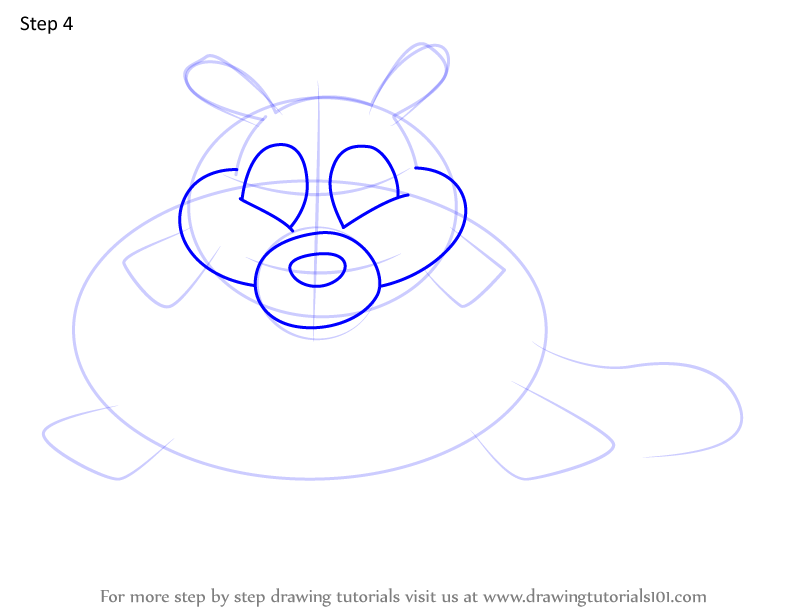 How to Draw Fat Dormouse from Putt-Putt (Putt-Putt) Step by Step ...