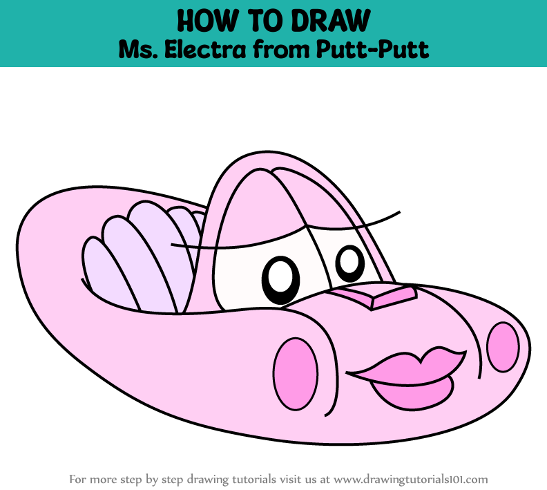 How to Draw Ms. Electra from Putt-Putt (Putt-Putt) Step by Step ...