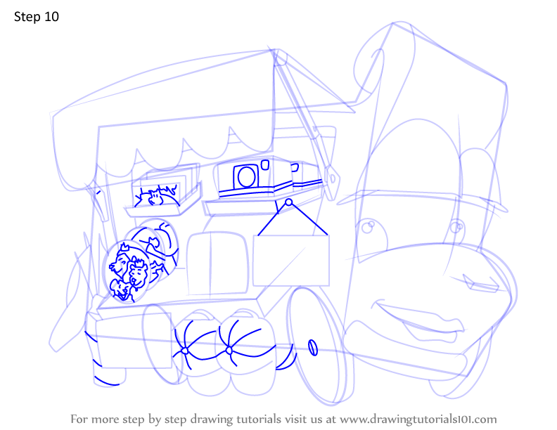 How to Draw Patty Wagon from Putt-Putt (Putt-Putt) Step by Step ...