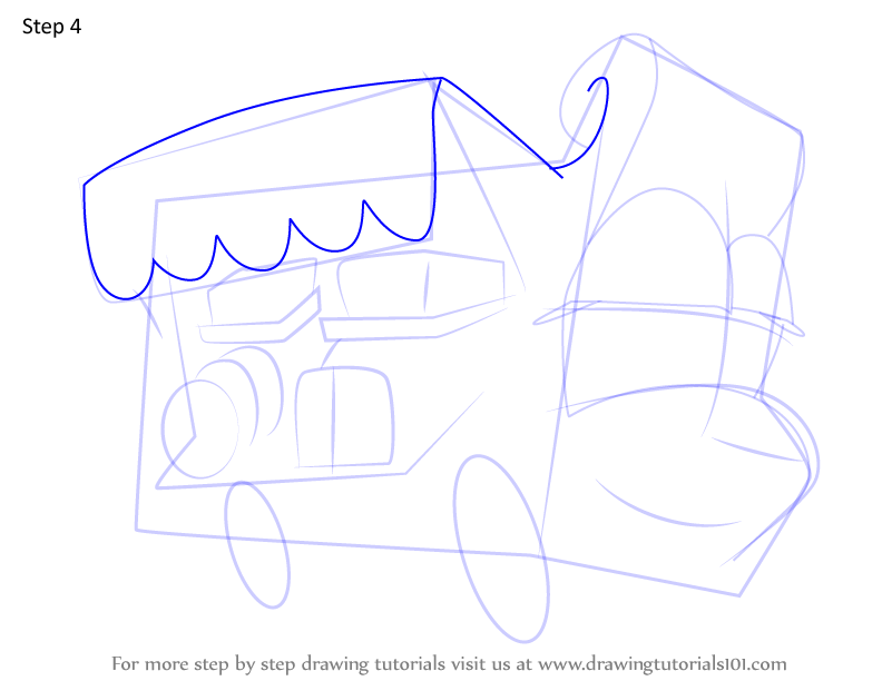 How to Draw Patty Wagon from Putt-Putt (Putt-Putt) Step by Step ...