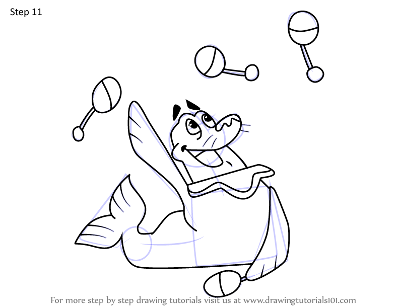 How to Draw Sebastian from Putt-Putt (Putt-Putt) Step by Step ...