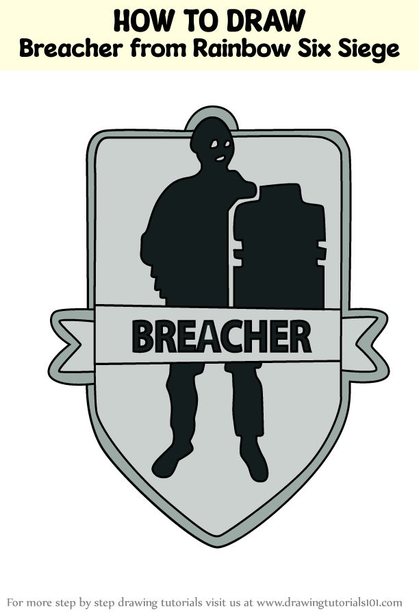 How to Draw Breacher from Rainbow Six Siege (Rainbow Six Siege) Step by ...
