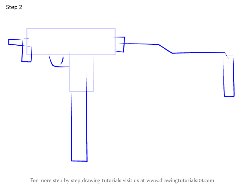 How to Draw SMG-11 SMG from Rainbow Six Siege (Rainbow Six Siege) Step by Step ...