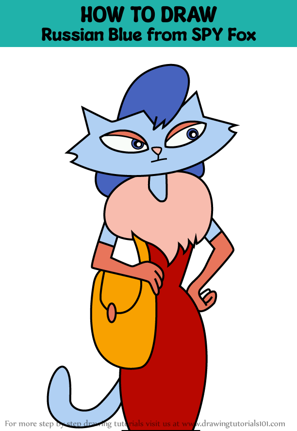 How to Draw Russian Blue from SPY Fox (SPY Fox) Step by Step ...