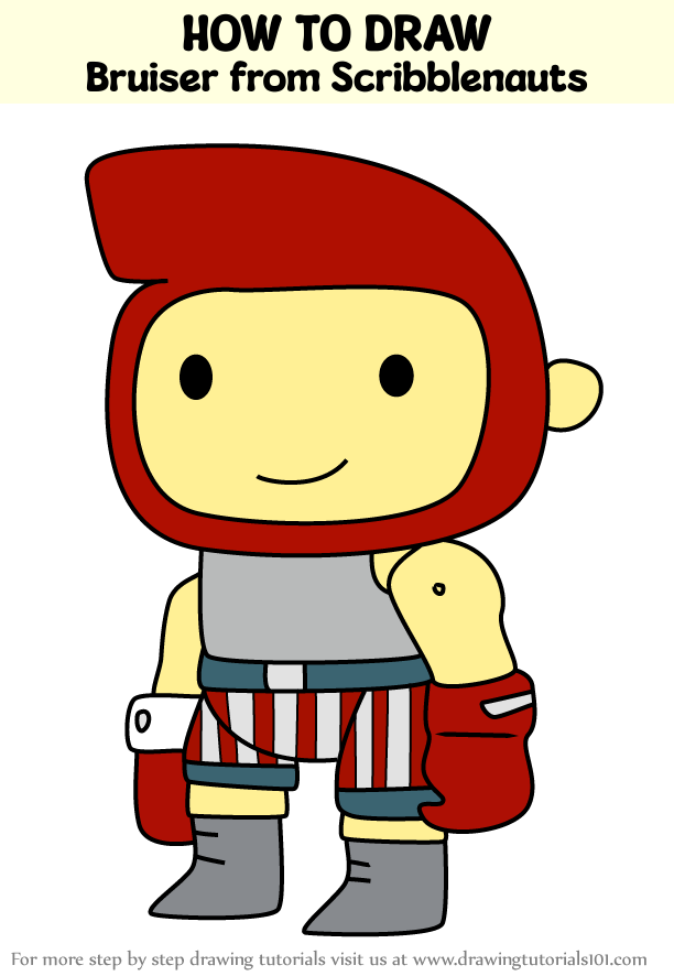 How to Draw Bruiser from Scribblenauts (Scribblenauts) Step by Step ...