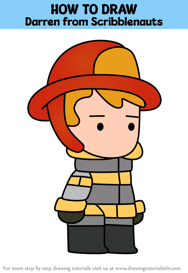 How to Draw Darren from Scribblenauts (Scribblenauts) Step by Step ...