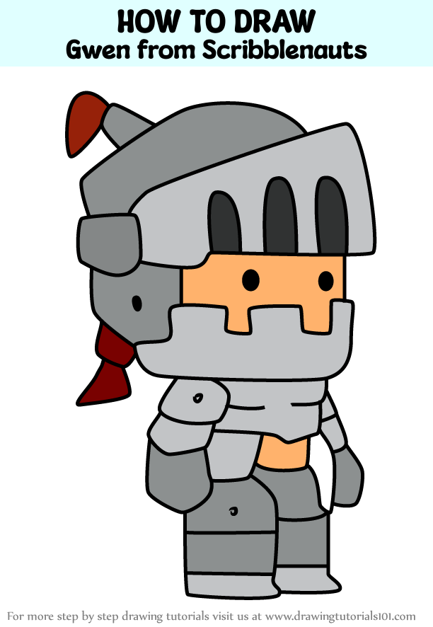 How to Draw Gwen from Scribblenauts (Scribblenauts) Step by Step ...