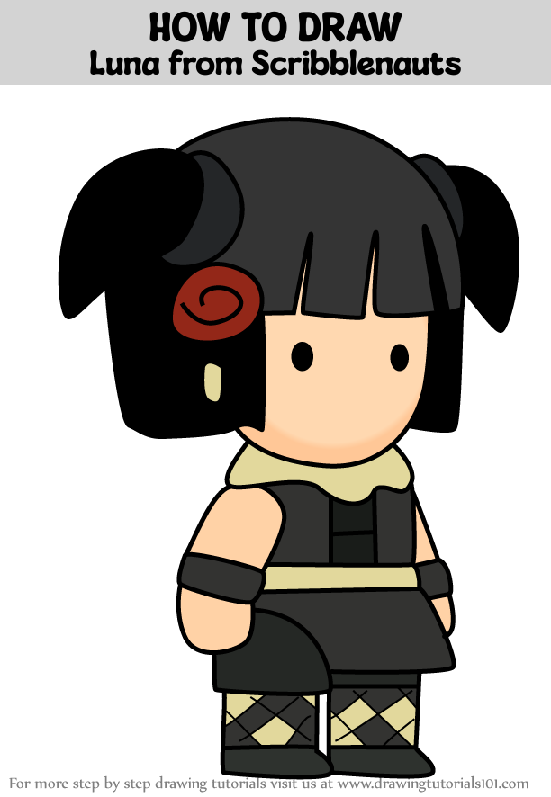 How to Draw Luna from Scribblenauts (Scribblenauts) Step by Step ...