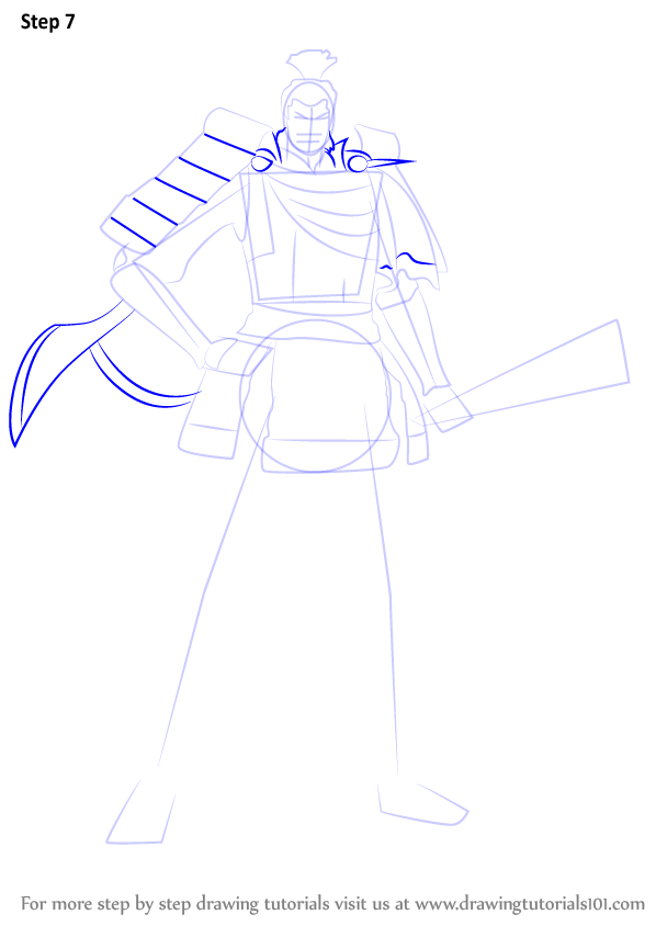 How to Draw Ashikaga Yoshiteru from Sengoku BASARA (Sengoku BASARA ...