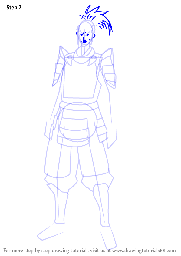 How to Draw Isono Kazumasa from Sengoku BASARA (Sengoku BASARA) Step by ...