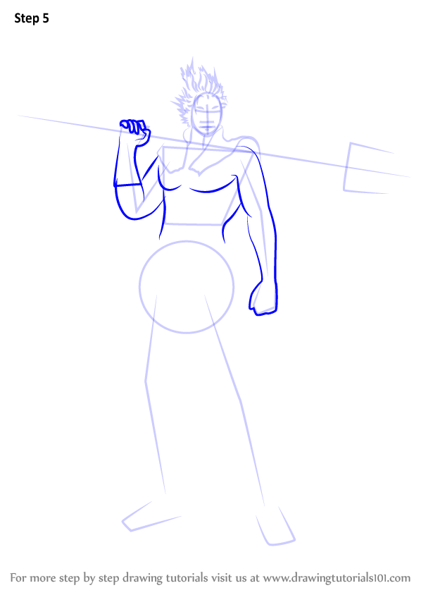 How to Draw Maeda Toshiie from Sengoku BASARA (Sengoku BASARA) Step by ...