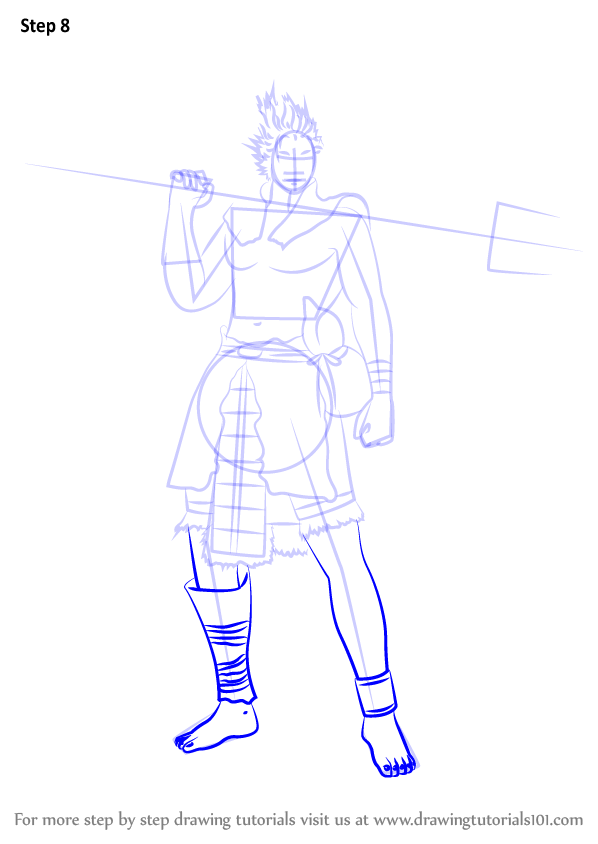 How to Draw Maeda Toshiie from Sengoku BASARA (Sengoku BASARA) Step by ...