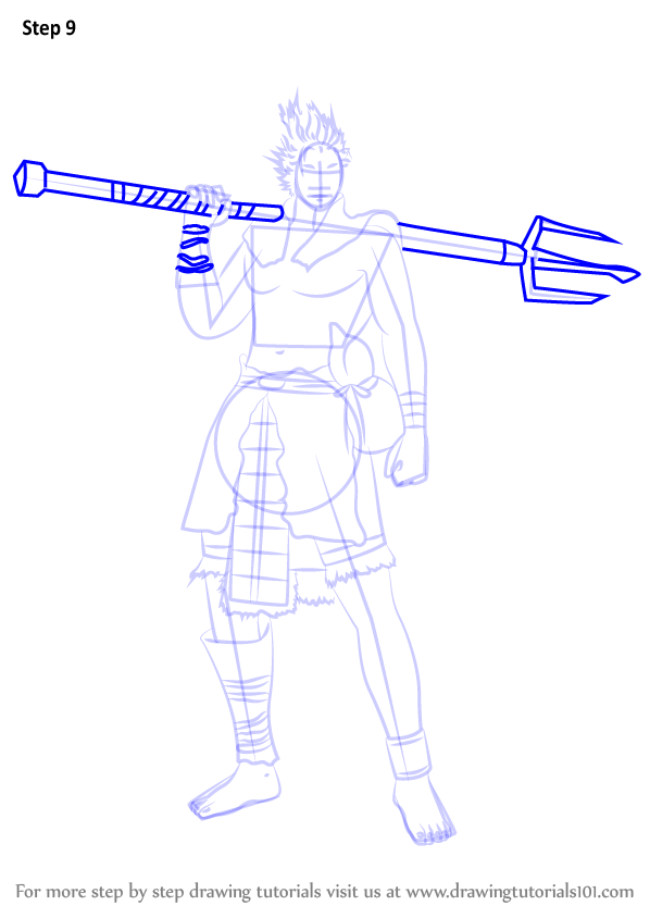 How to Draw Maeda Toshiie from Sengoku BASARA (Sengoku BASARA) Step by ...