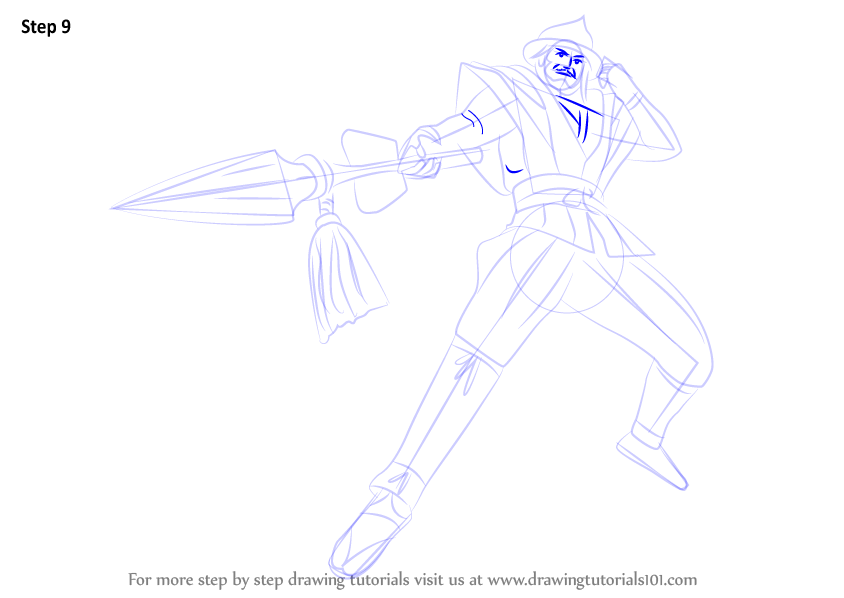 How to Draw Sanada Masayuki from Sengoku BASARA (Sengoku BASARA) Step ...