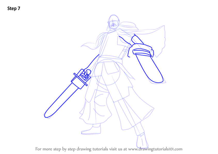 How to Draw Tachibana Muneshige from Sengoku BASARA (Sengoku BASARA ...