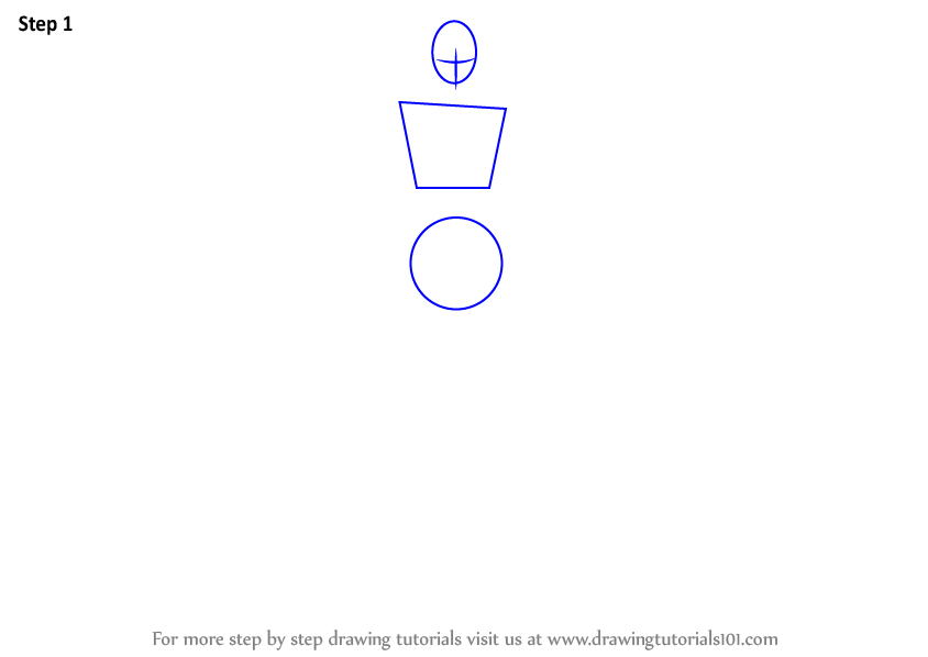 How to Draw Tenkai from Sengoku BASARA (Sengoku BASARA) Step by Step ...